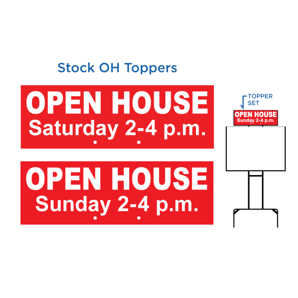 OPEN HOUSE STOCK TOPPERS - Kelly Signs Ottawa